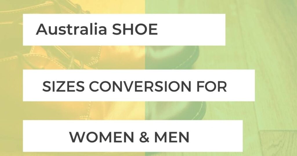 Women's to Men's Shoe Size Conversion in Australia