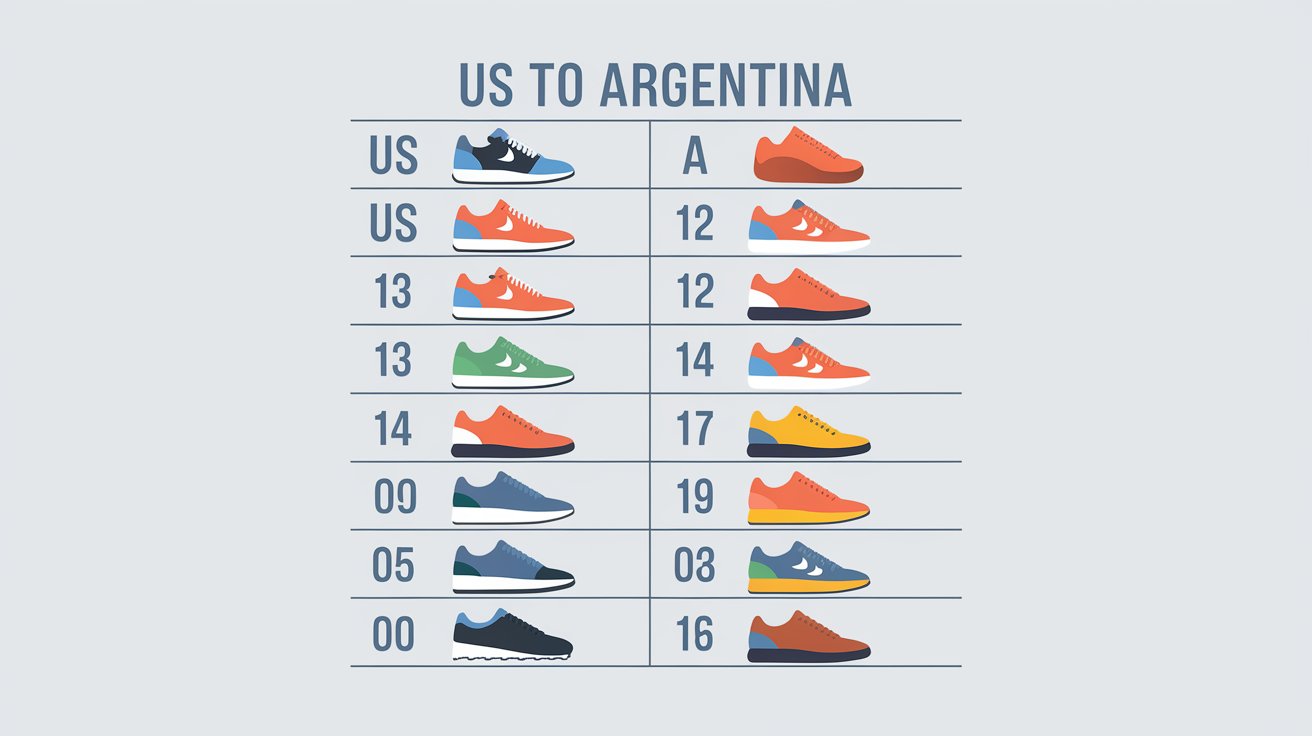 US to Argentina Shoe Size Conversion chart