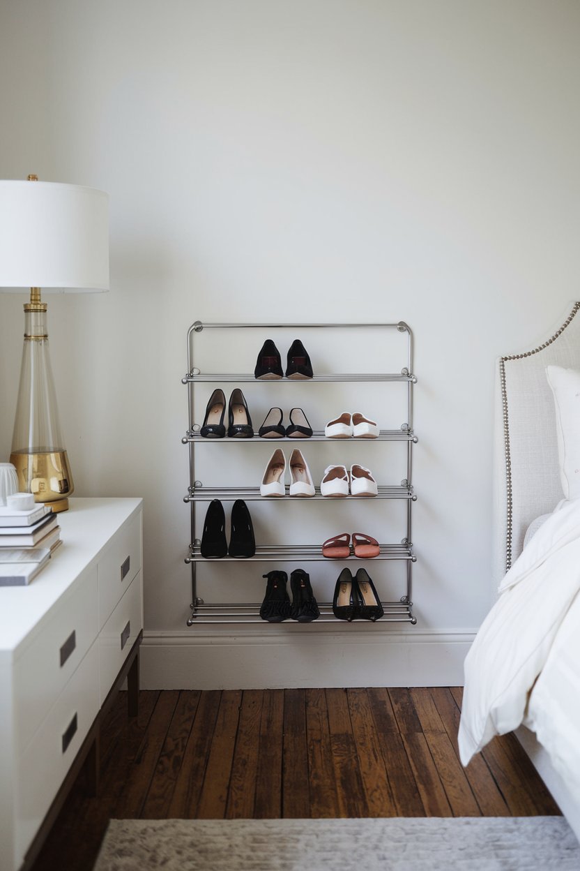 13 DIY Wall-Mounted Shoe Rack Ideas