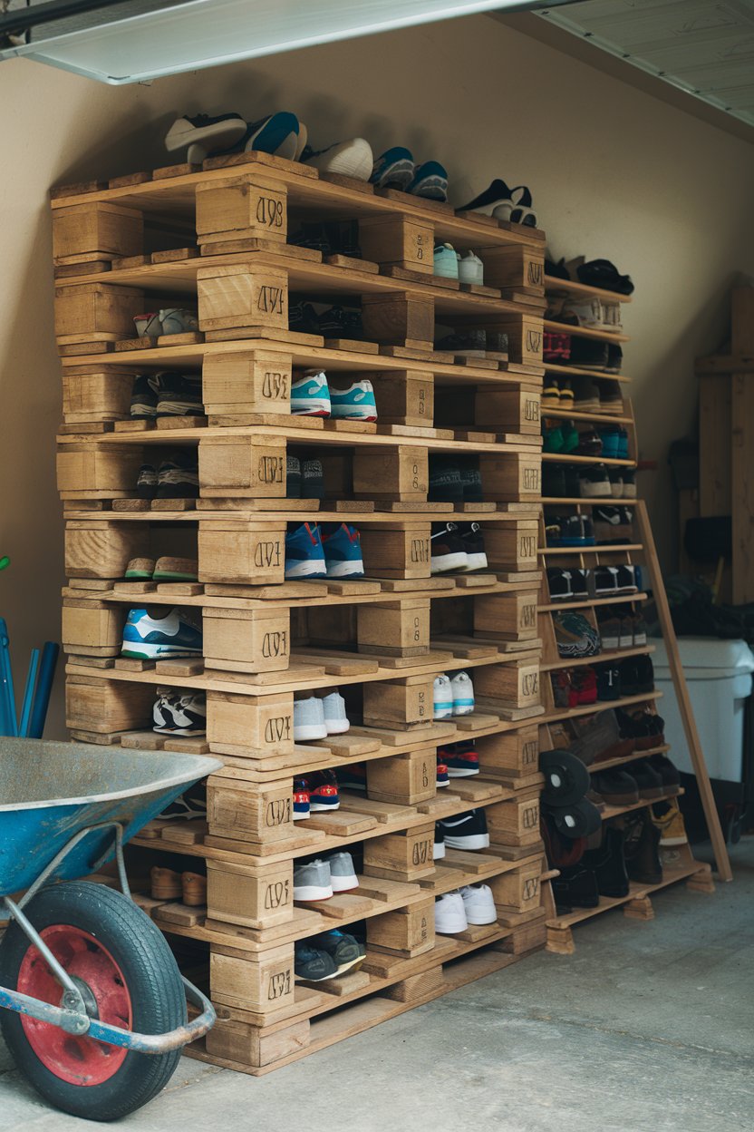 14 DIY Shoe Rack Ideas for the Garage (Practical & Space-Saving Solutions)