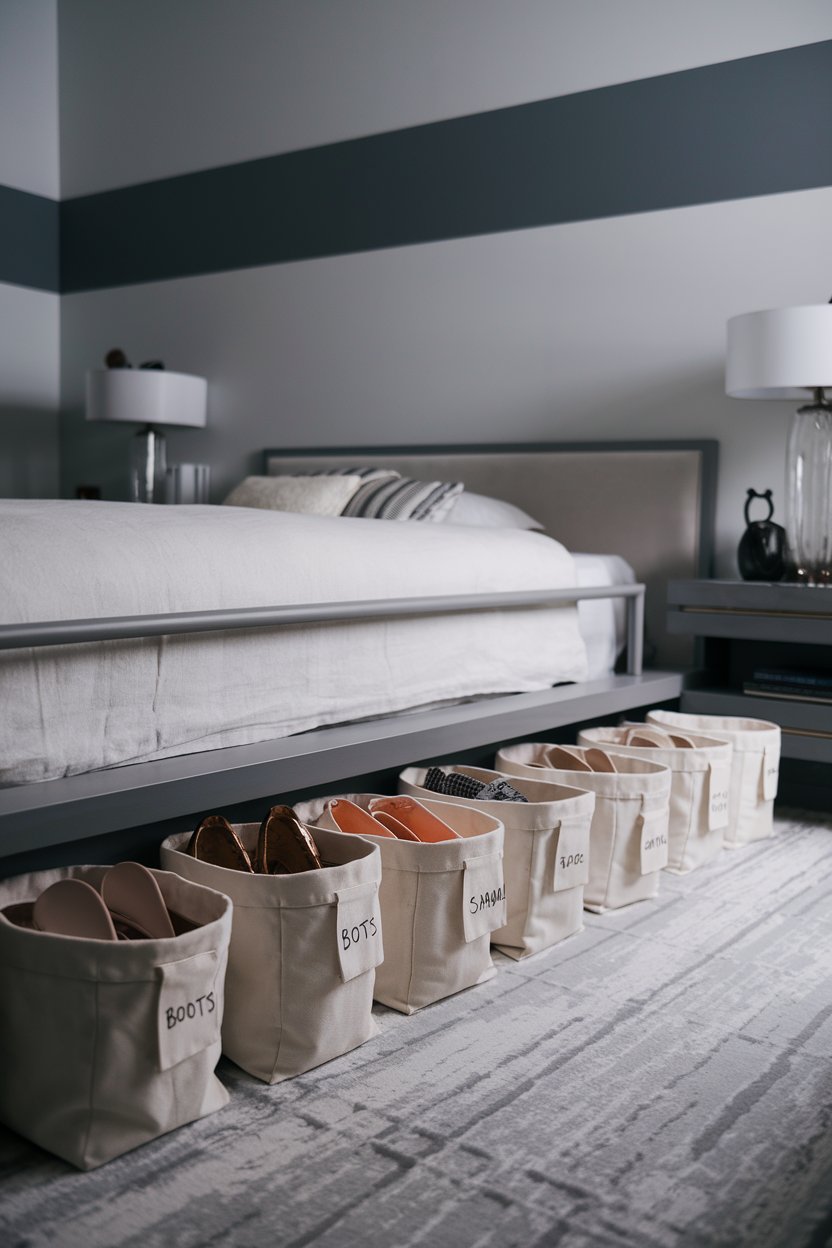 30 Shoe Storage Ideas for Under the Bed