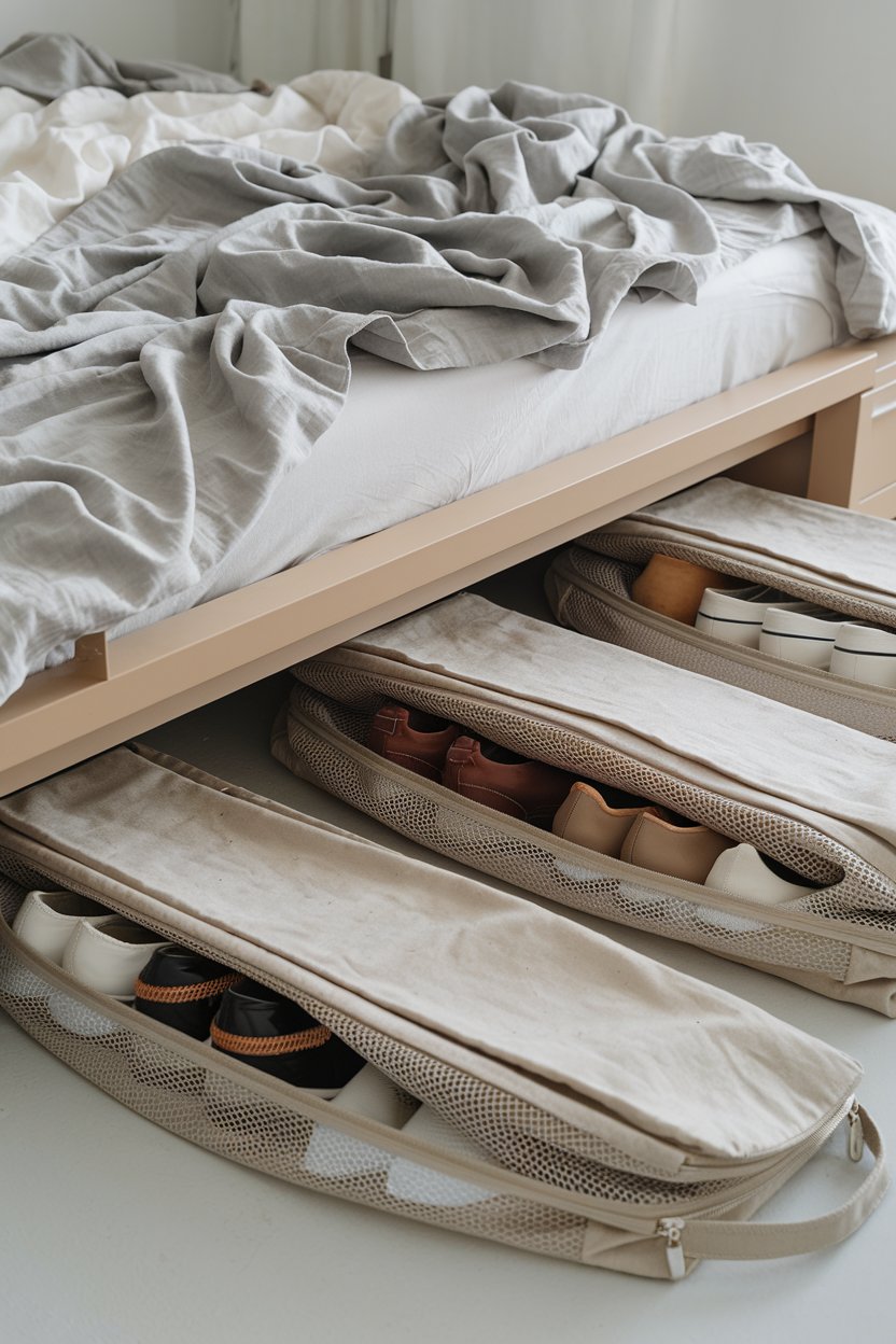 30 Shoe Storage Ideas for Under the Bed