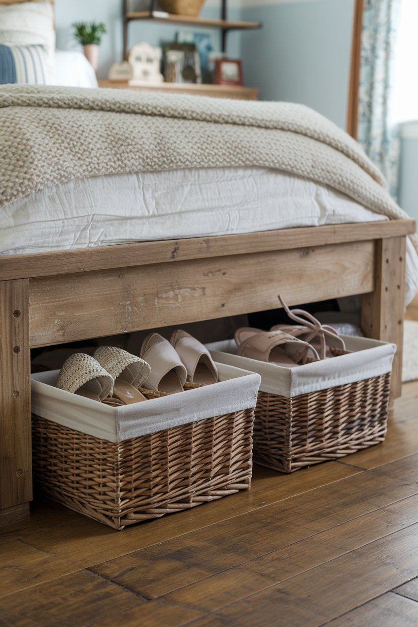 30 Shoe Storage Ideas for Under the Bed