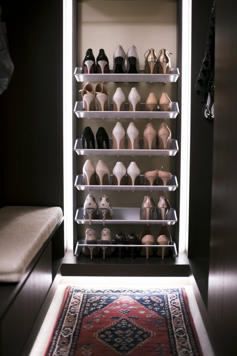 12 Heel and High Heel Storage Ideas for Small Spaces