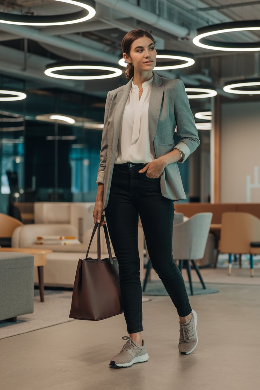 10 Outfits: Running Shoes + Jeans for Women