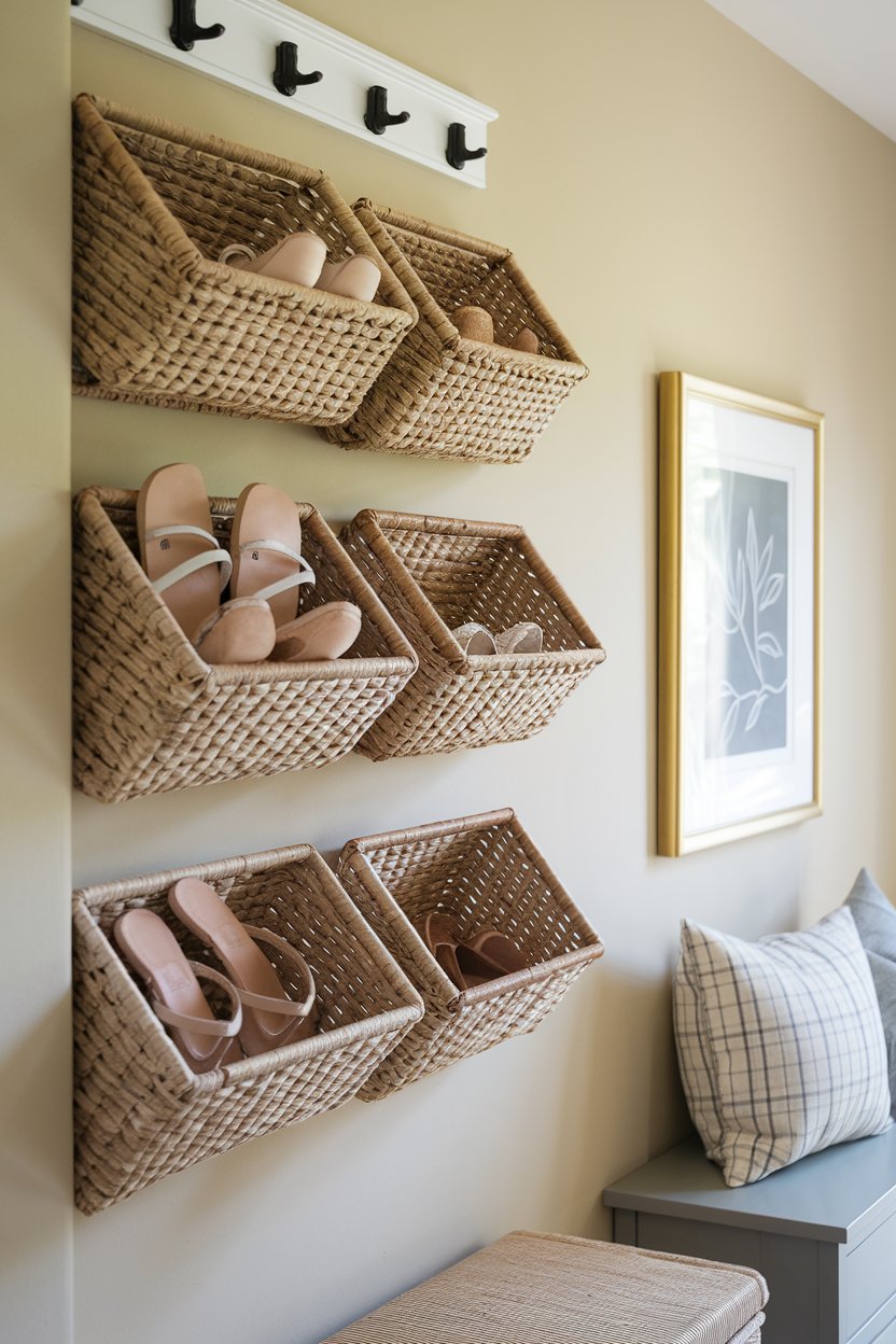 10 Shoe Storage Ideas with Baskets