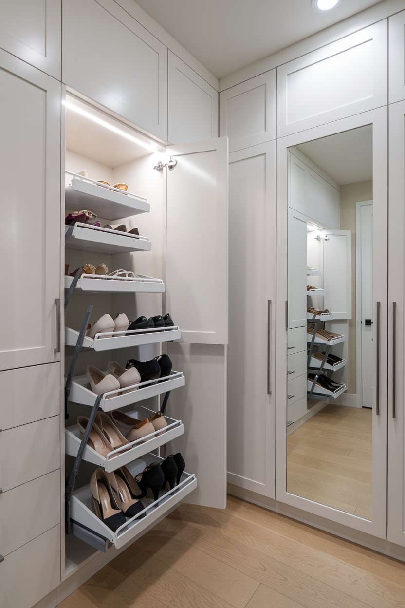 12 Heel and High Heel Storage Ideas for Small Spaces