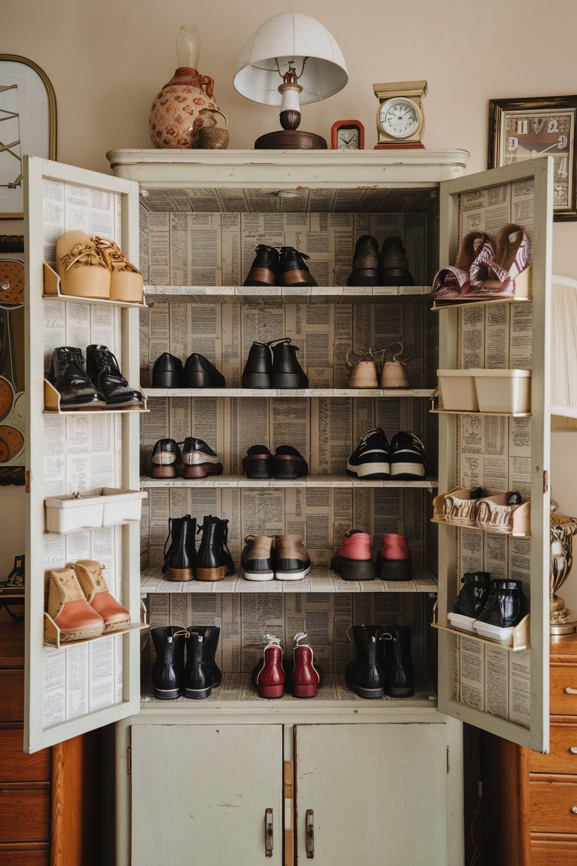 12 Vintage Shoe Storage Solutions That'll Make Your Heart Skip a Beat