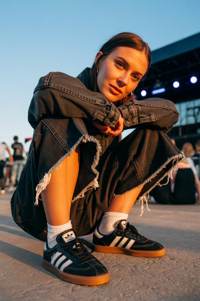 13 Adidas Samba Outfits with Jorts for Women