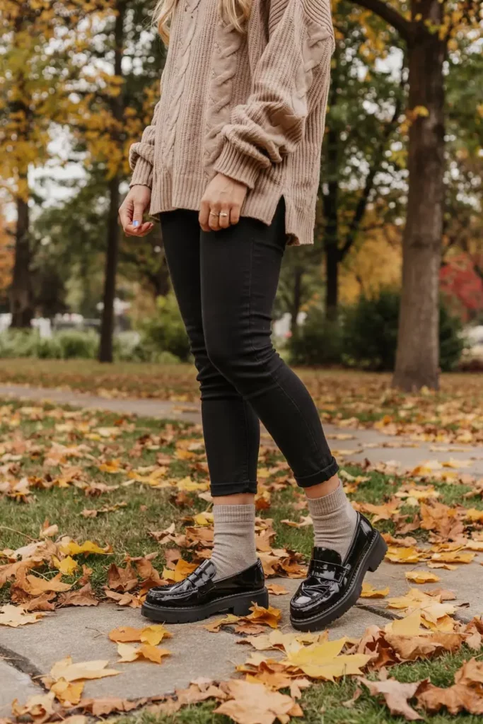 11 Outfit Ideas: How to Style Loafers with Socks and Jeans for Women