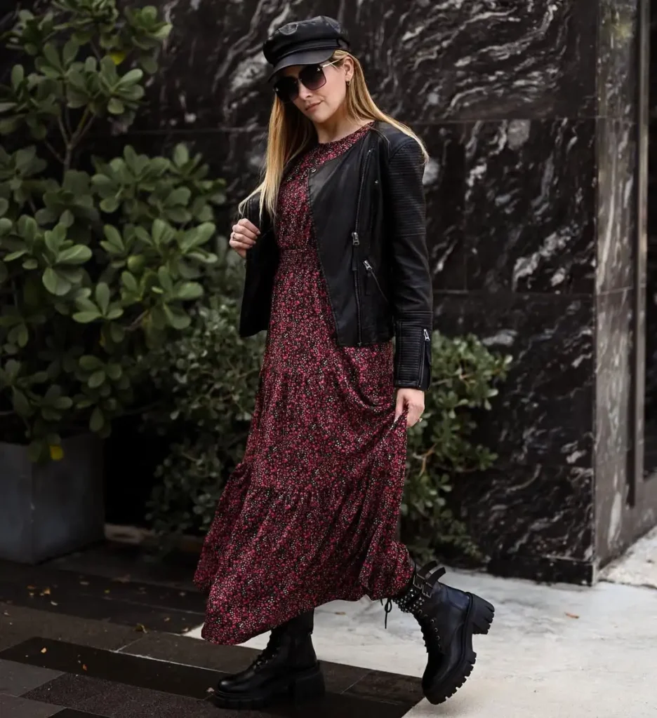 18 Effortlessly Chic Winter Outfit Ideas with Combat Boots for Women