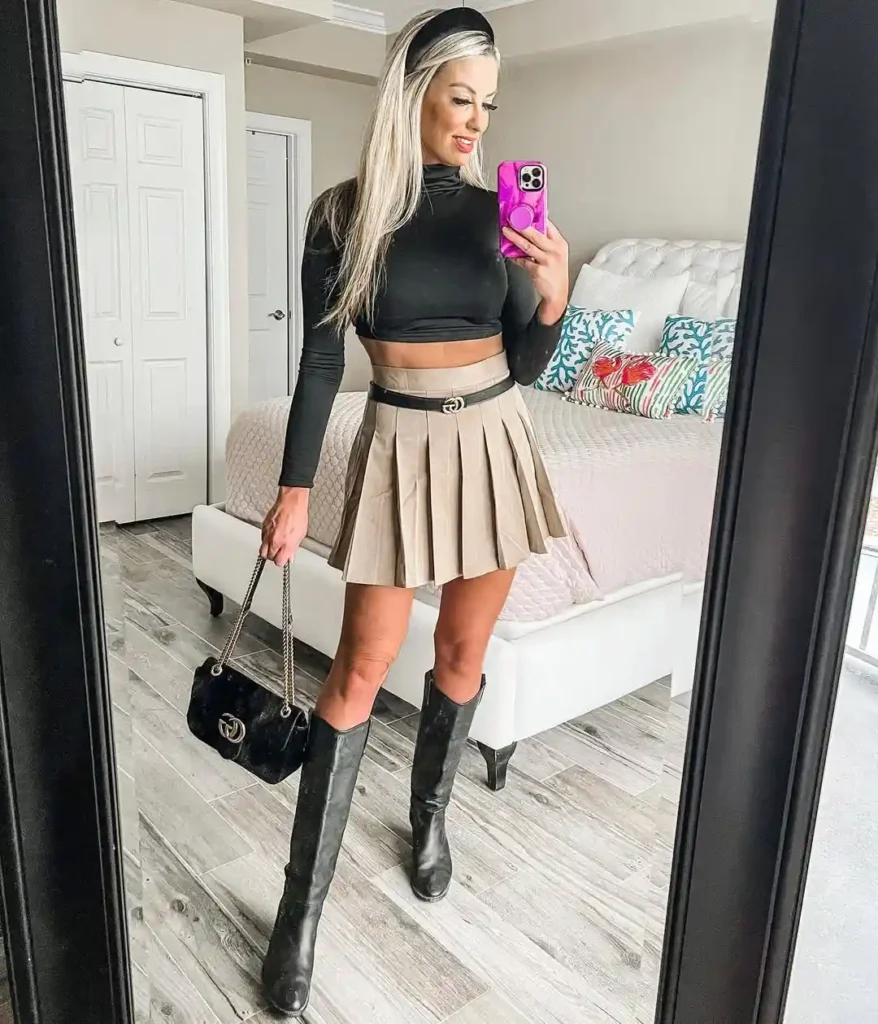 17 Frye Boots and Skirt Outfit Ideas: Feminine, Fearless & Effortlessly ...