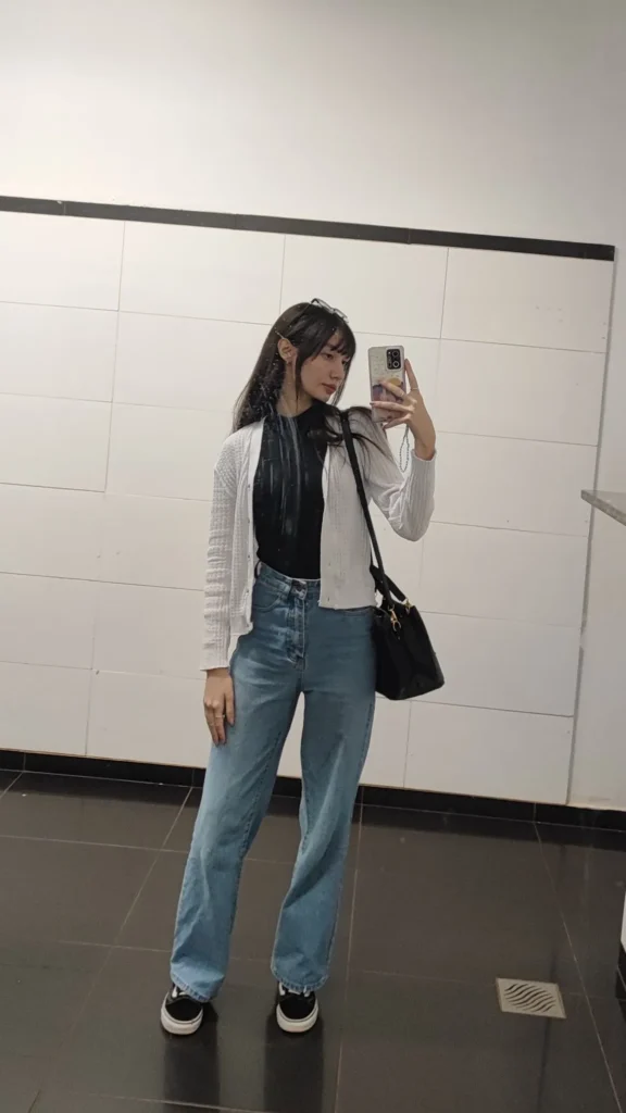 18 Wide-Leg Jeans and Vans Outfit Ideas