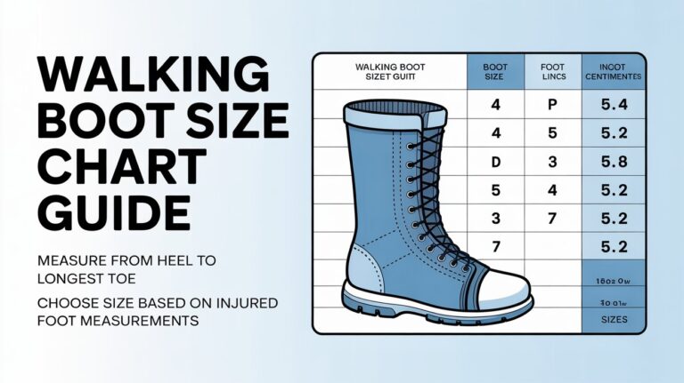 Walking Boot Size Chart Guide